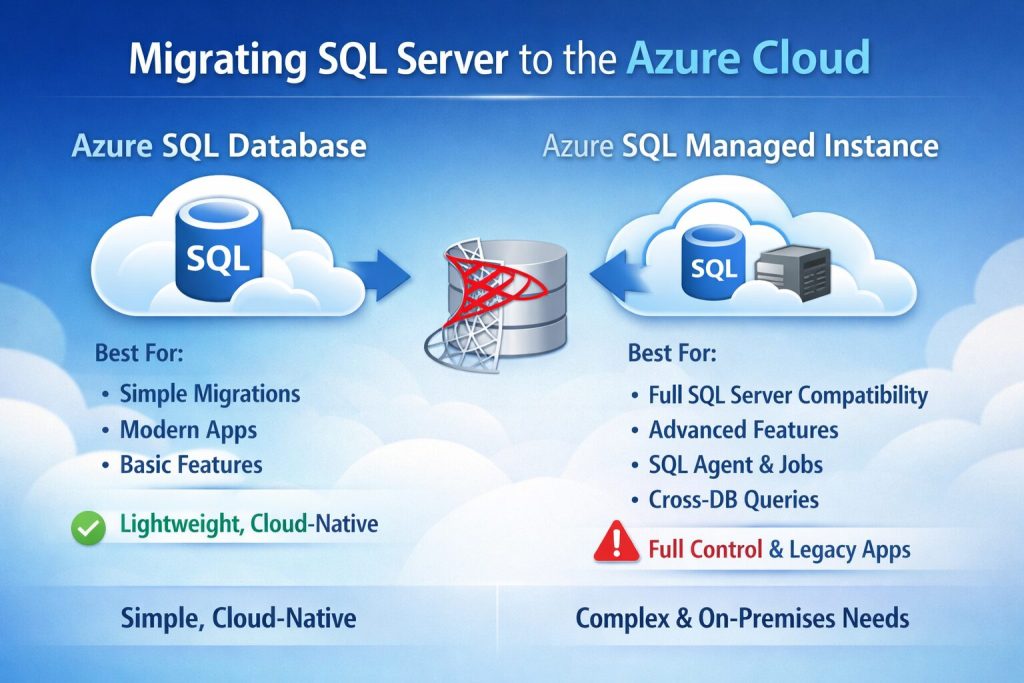 SQL DB to Azure SQL DB to Managed Instance - The Training Boss